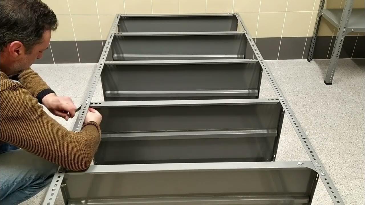 Estantería metálica montaje paso a paso. Hazlo tú mismo de forma fácil y rápida. - YouTube