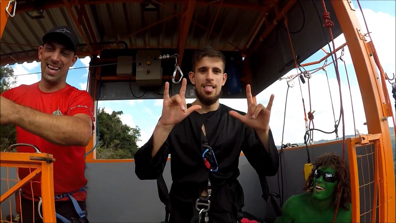 Parque Gasper Bungee Jump - Fantasia de Ninja - YouTube
