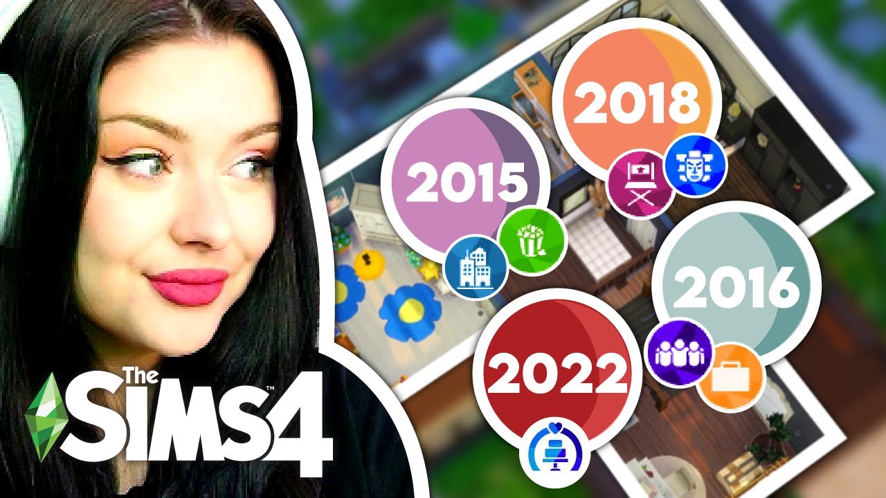Every Room is a Different Year of the Sims 4 - YouTube