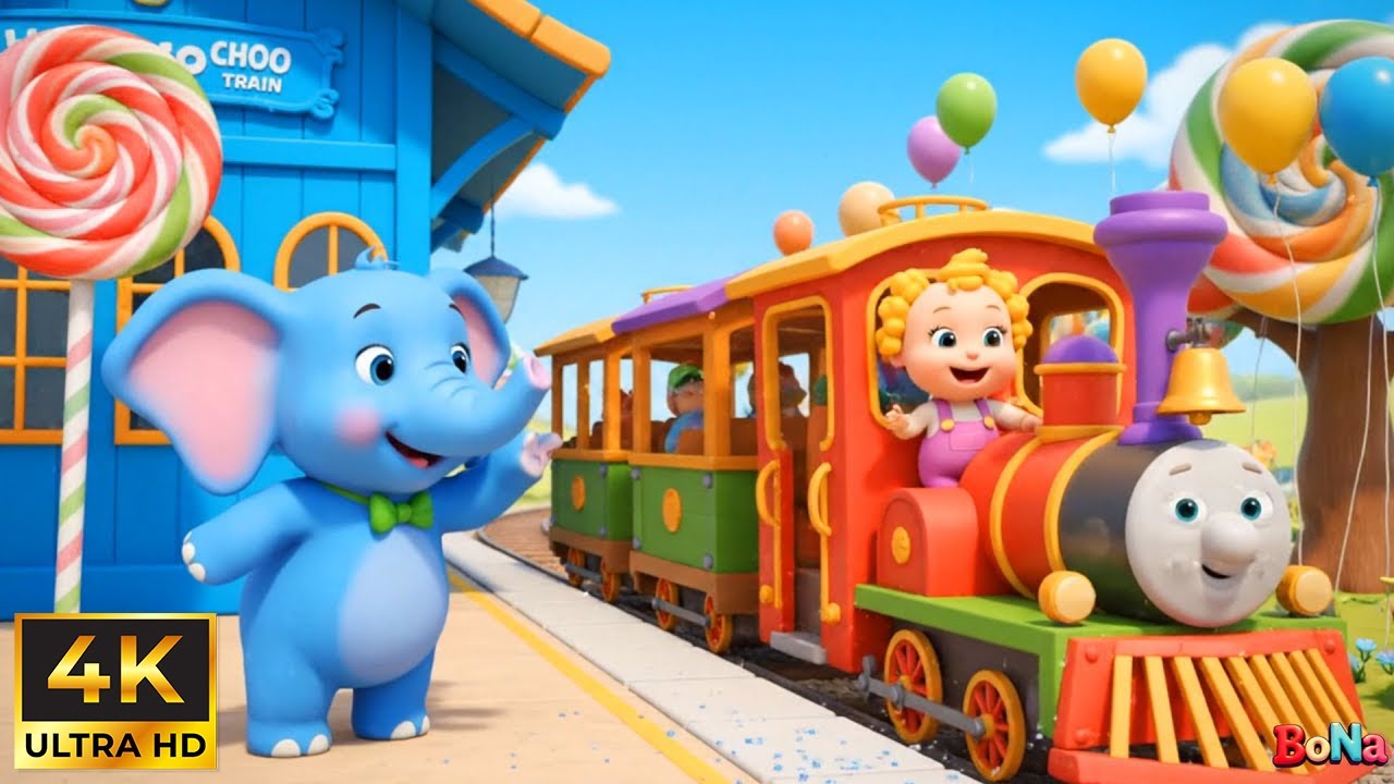 Cha Cha Choo Choo Train Song | Save the Animals +Colorful Cartoon ...