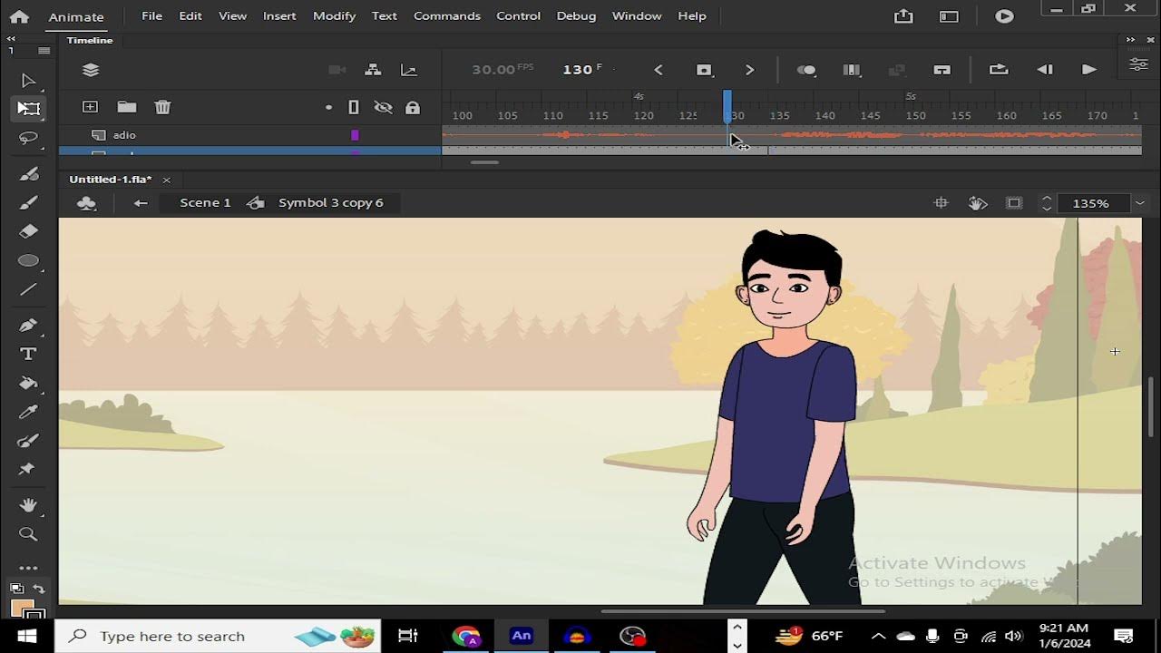 How to Make Body Movement in Animate CC | 2D Animation in Bangla Animate CC Beginner Tutorial ...