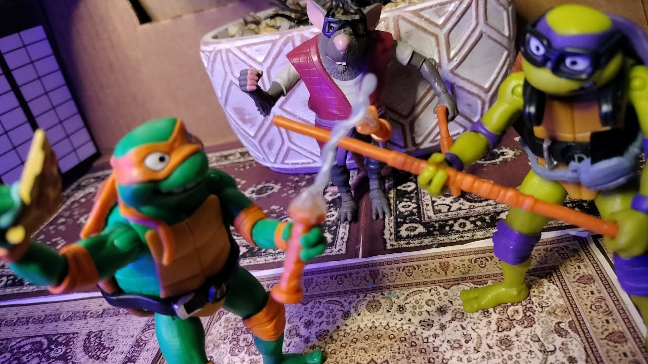 Teenage Mutant Ninja Turtles Stop Motion Training Day part 2. - YouTube