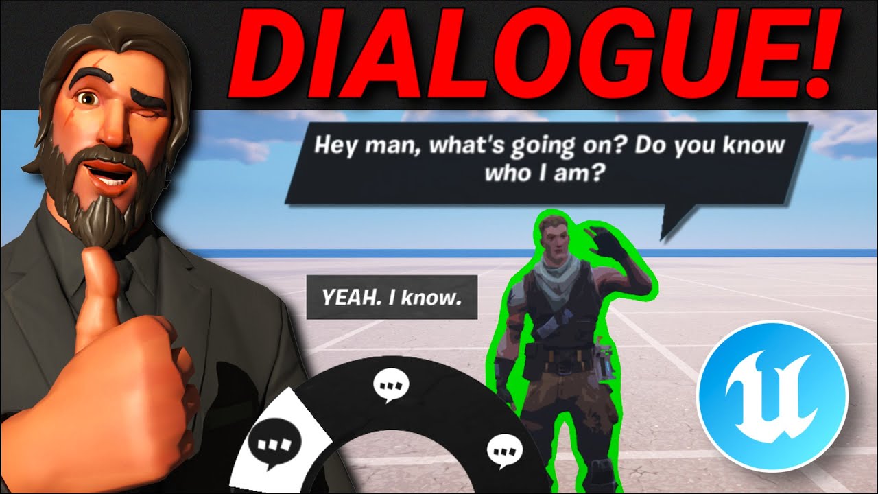 Creating CUSTOM DIALOGUE in Fortnite Creative/UEFN! ( Conversation ...