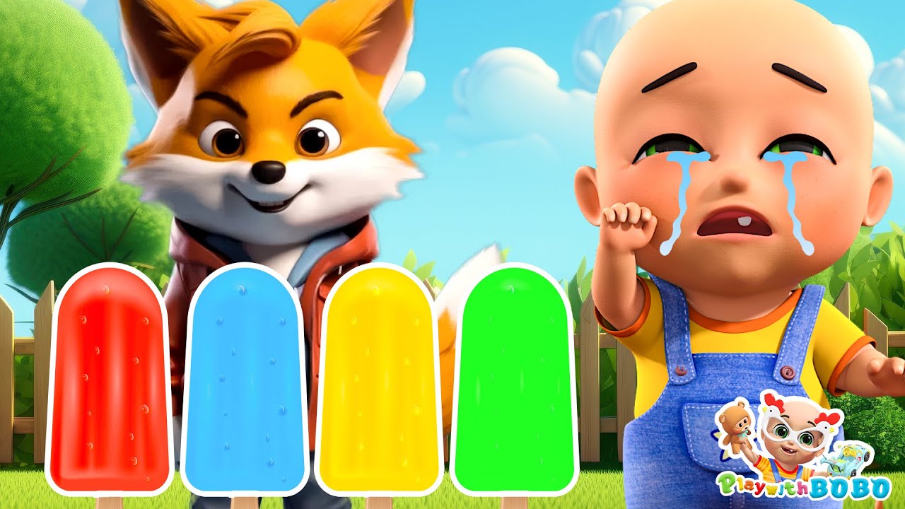 Color Surprise Egg Yum Yum Ice Cream Stolen Fox | Wheel On The Bus ...