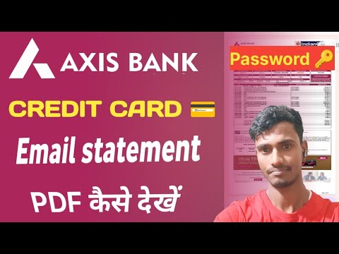 Axis Bank credit card email statement pdf kaise dekhe | Axis credit ...