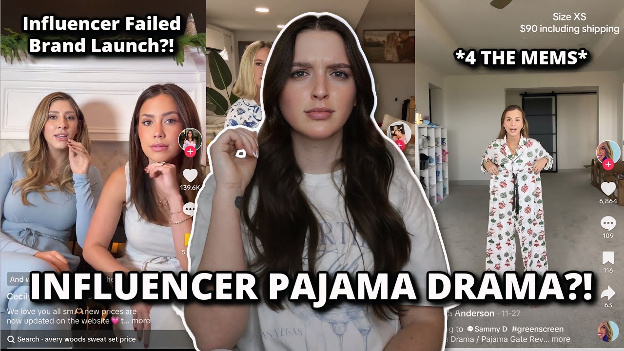 The Pajama Drama Is Out of Hand | Influencer Pajama Brand Fail - YouTube