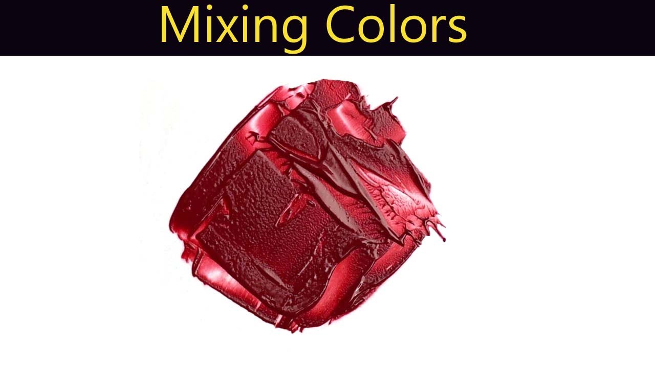 How To Make Rosewood Color Paint - Mixing Colors - YouTube