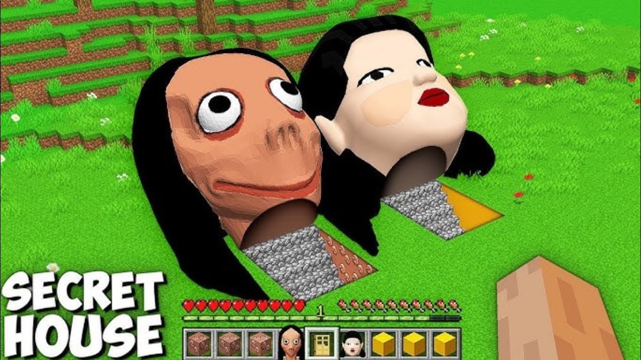 Momo Girl Secret House Green Evil MINECRAFT animations story video ...