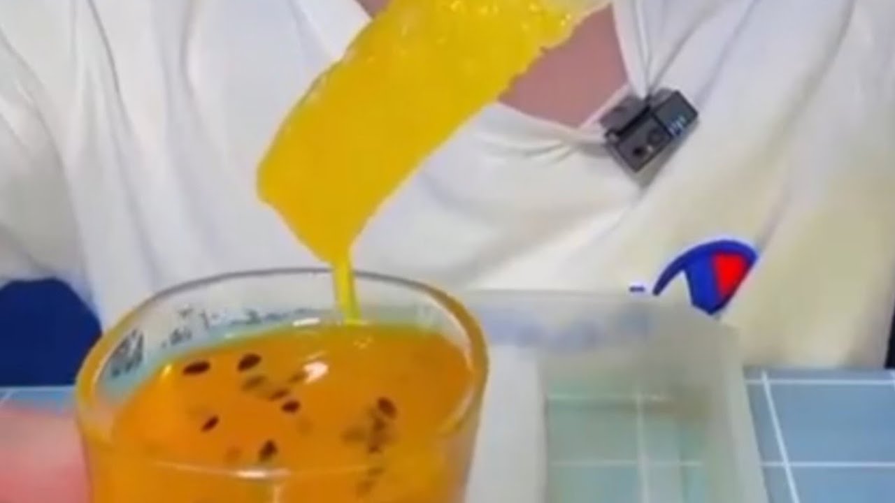 ASMR ice eating... Passion fruit dipping ice eating long compilation ...