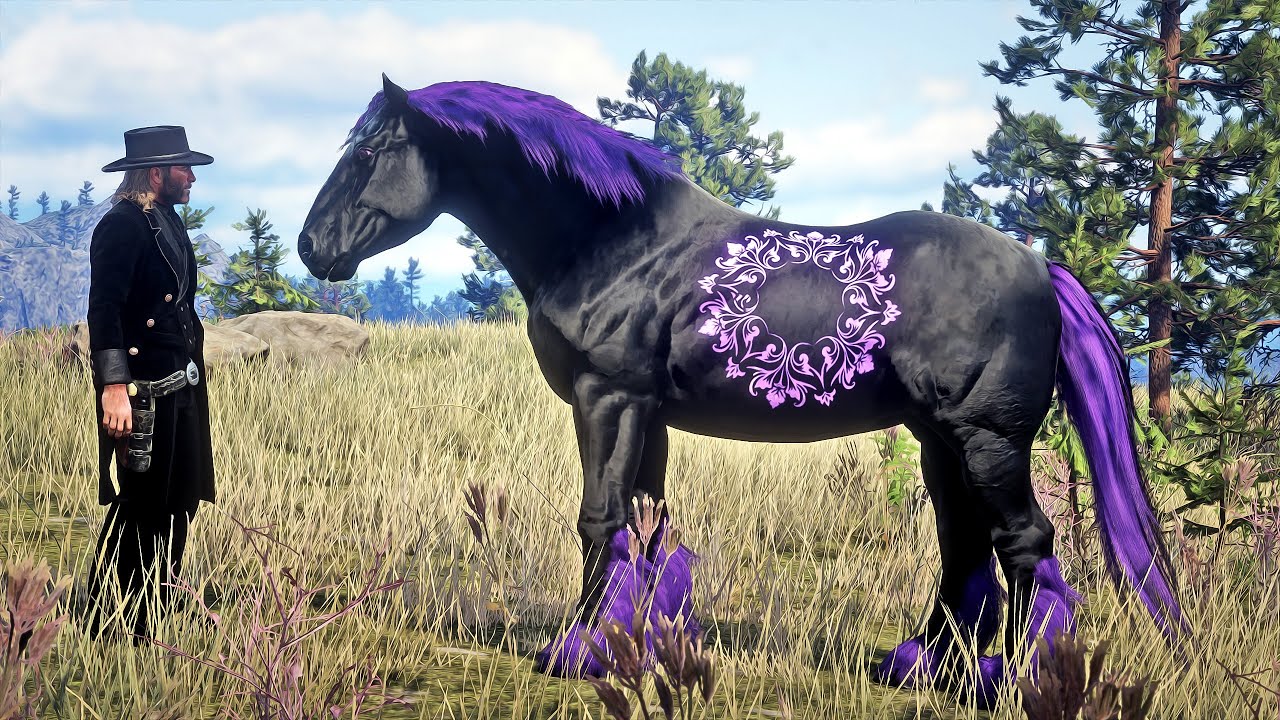 Arthur Discovers Purple Solaris Horse & Tames It at Cumberland Forest ...