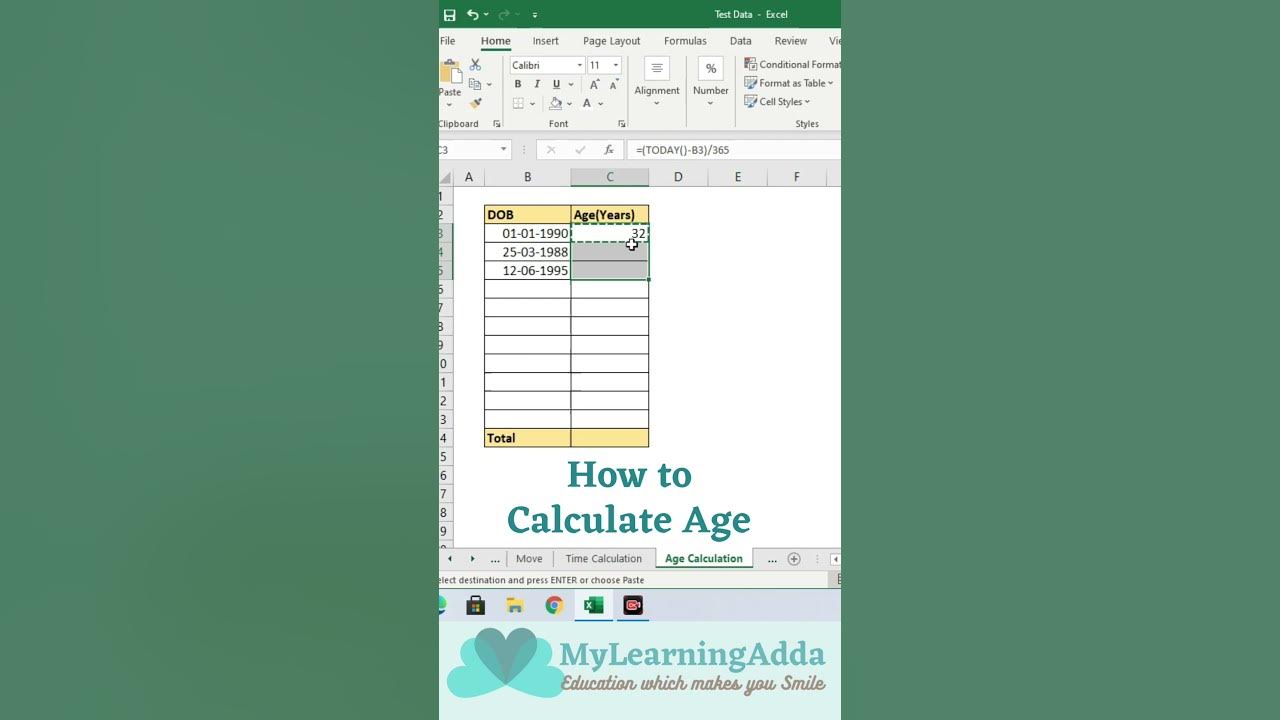 How To Calculate Age Age Calculation Formula In Excel Excel how-to-calculate-age-age-calculation-formula-in-excel-excel