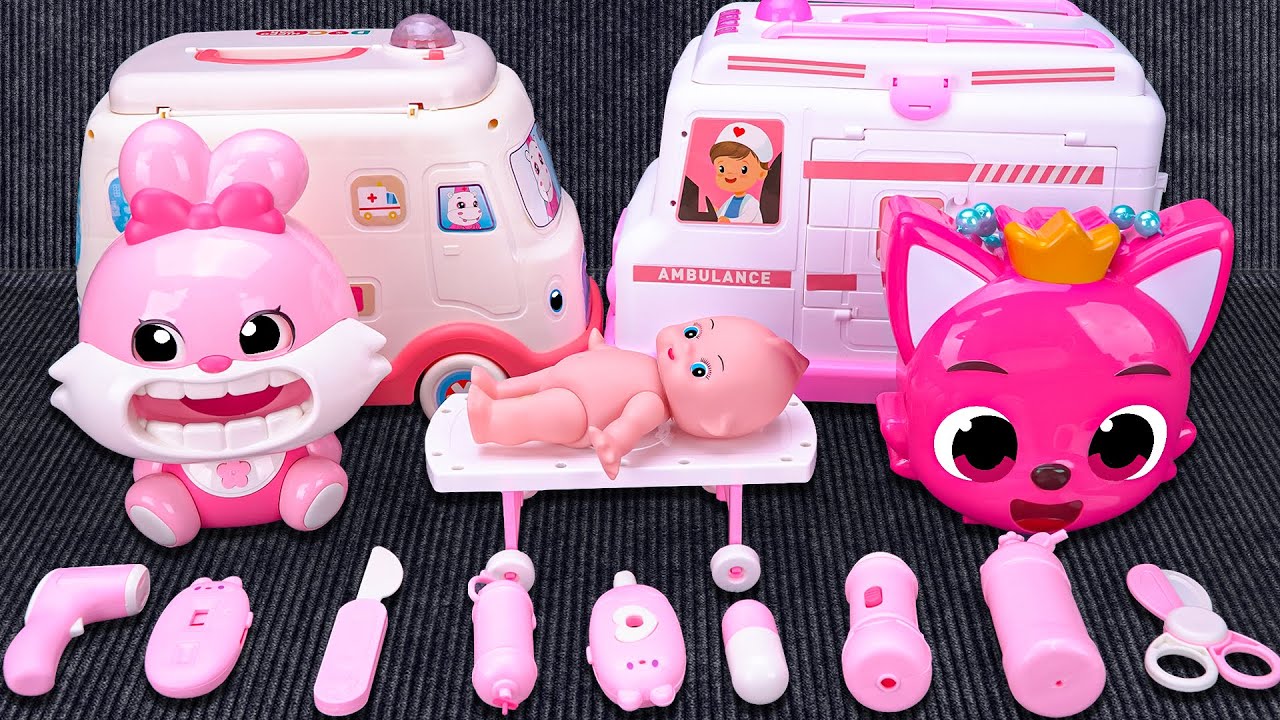 9 Minutes Satisfying with Unboxing Pinkfong, Cute Rabbit, Ambulance ...