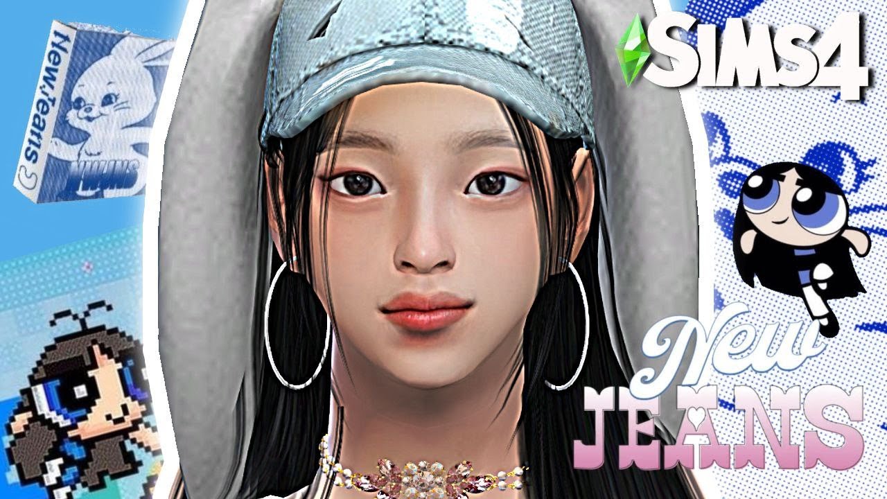The Sims 4 CAS : NEWJEANS MINJI + CC LINKS + DOWNLOAD | PYONGSIMS | 뉴진스 ...