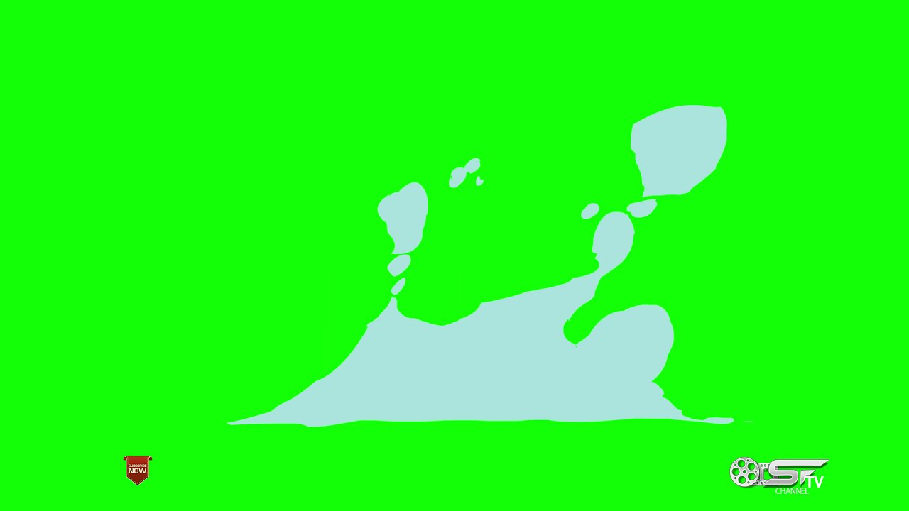 Water 2D Element Green screen top_20 WATER _Elemental 2D FX GREEN ...