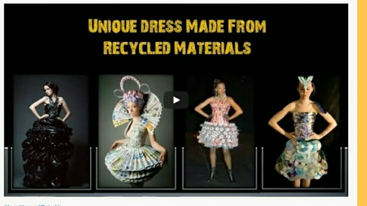 UNIQUE DRESSING MADE FROM PAPER - YouTube