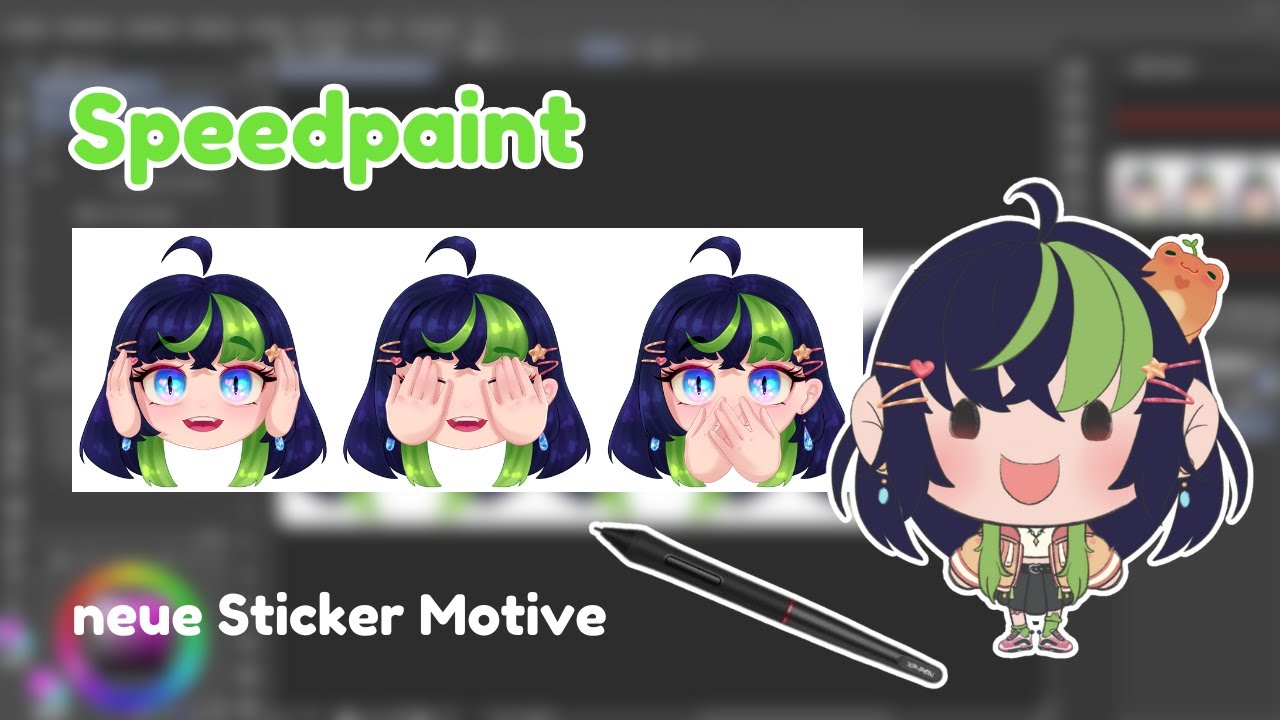 【Timelapse】Simple Chibi Sticker Design - YouTube