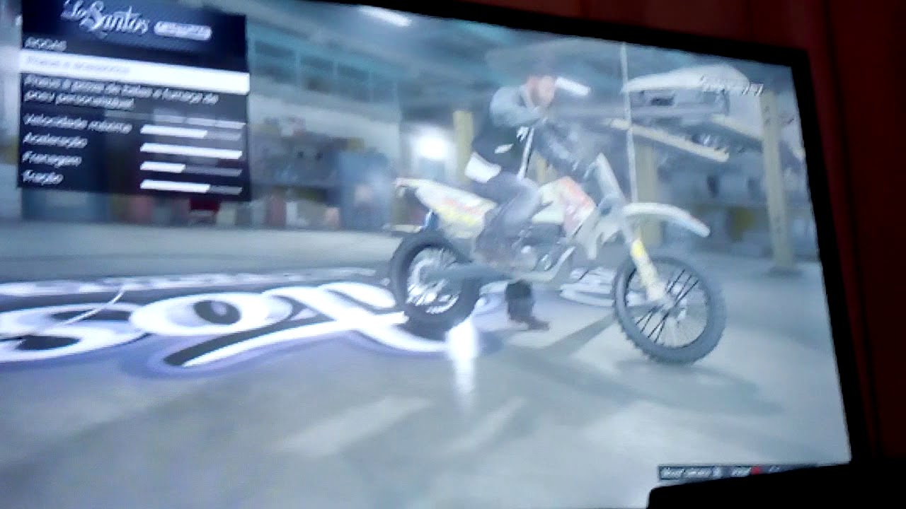 GTA V tunando a moto Sanchez - YouTube