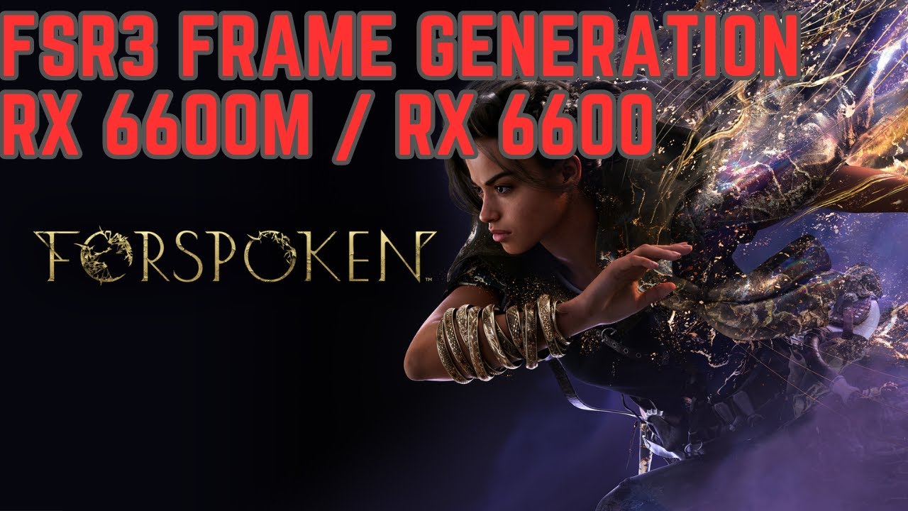 TESTANDO O FSR 3 FRAME GENERATION NA RX 6600M / RX 6600 - YouTube