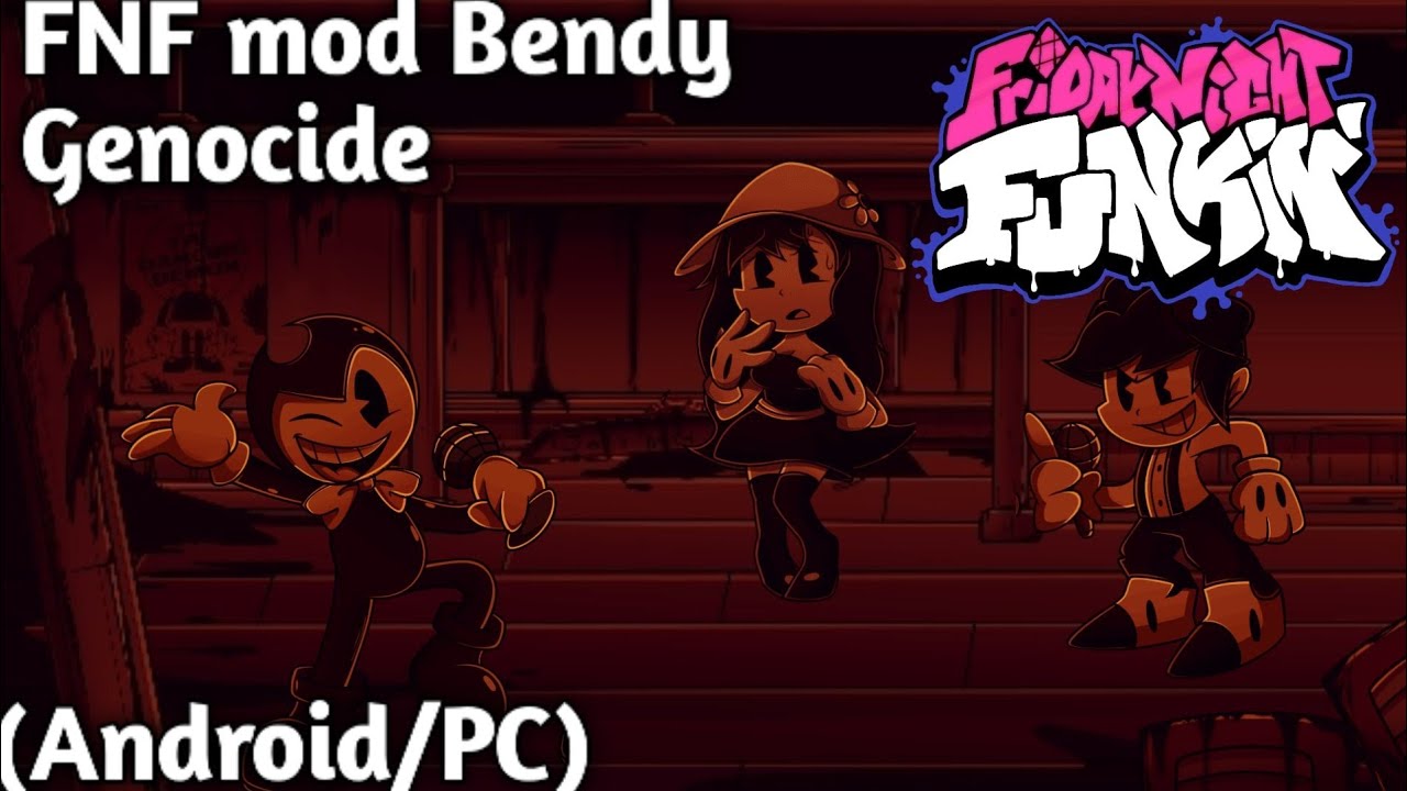 FNF mod Bendy Genocide android zip optimizado - YouTube