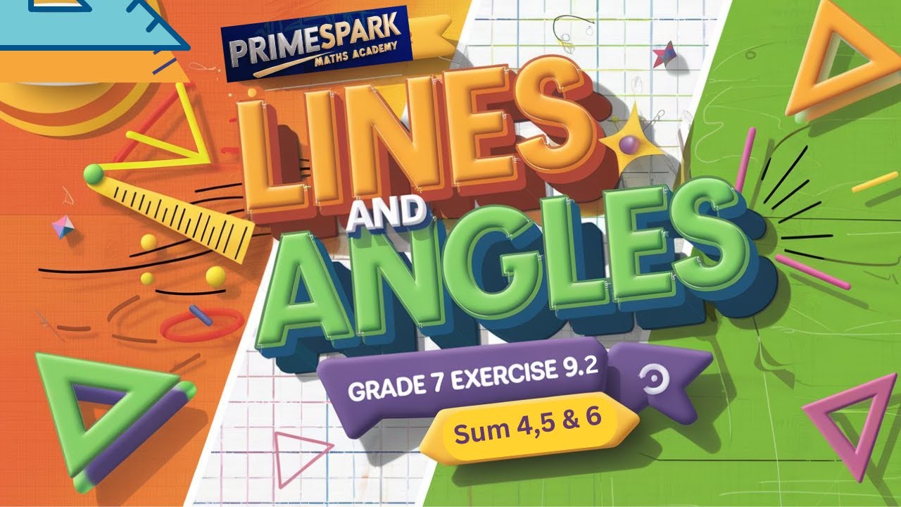 Master Lines & Angles in Minutes! Grade 7 Math | Exercise 9.2 Sum 4, 5 ...