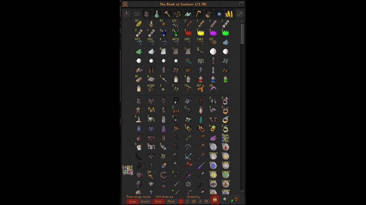 OSRS 2025 End Game Ironman Bank Video 20B+ - YouTube