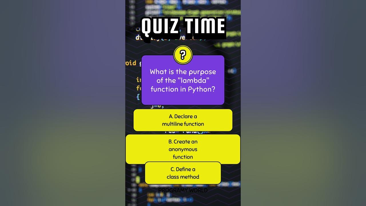 "Python Quiz of the Day: Test Your Skills with Daily Challenges!" |# ...