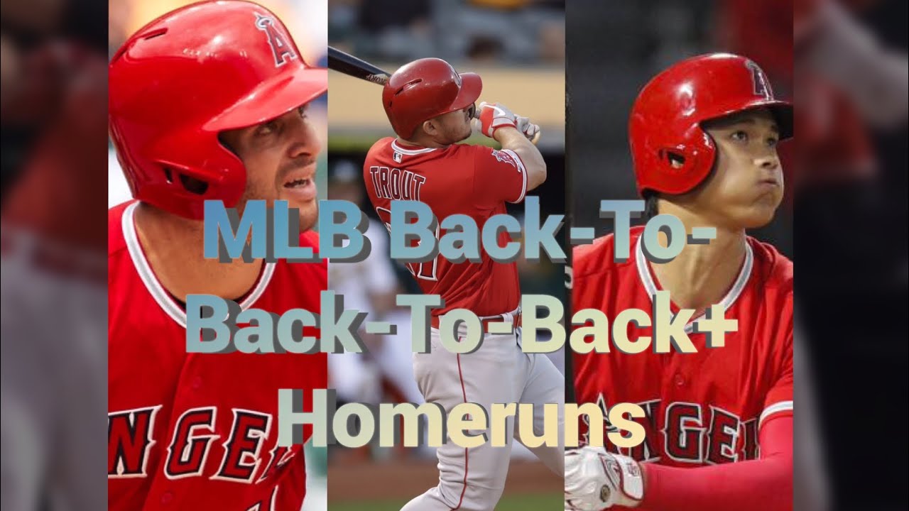 MLB Back to Back to Back+ Homeruns - YouTube