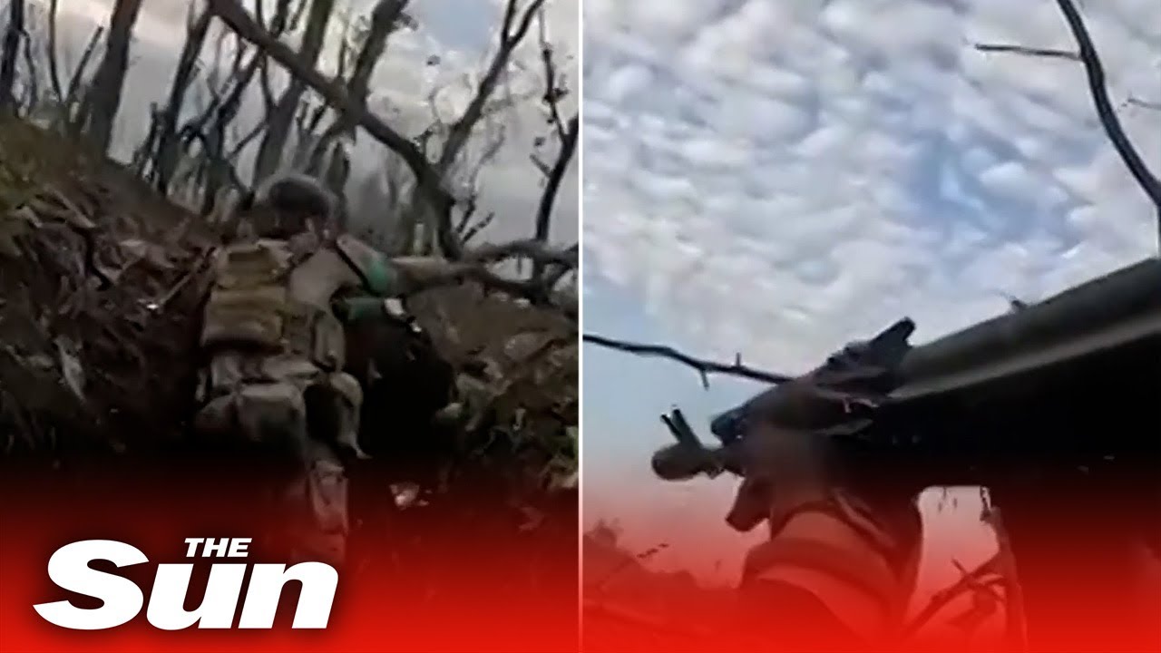 Ukraine retakes line of Russian trenches near Bakhmut - YouTube
