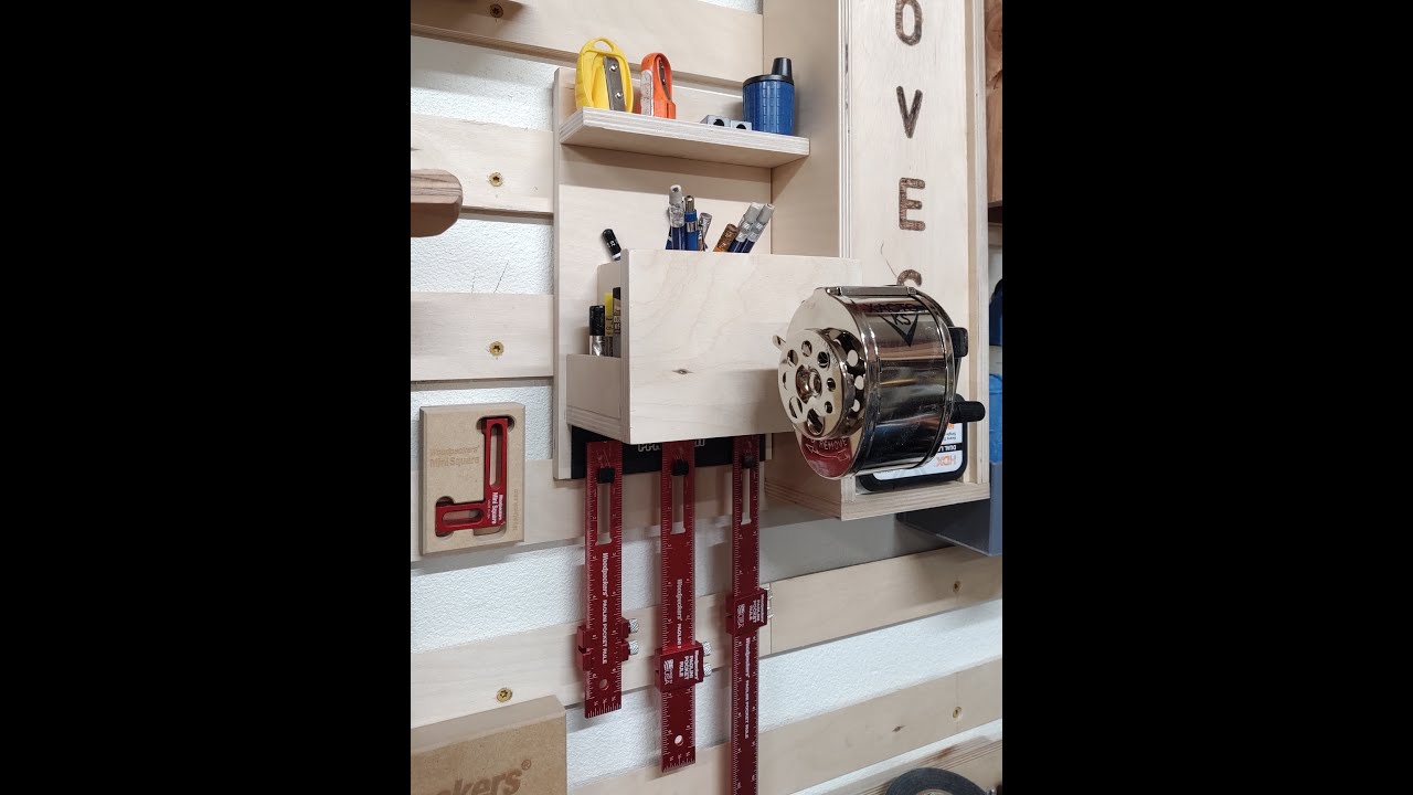 French Cleat Pencil Sharpening Station - YouTube