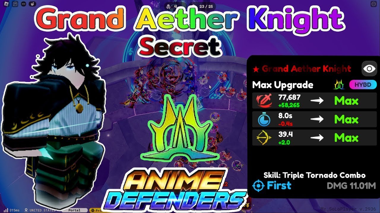 Anime defenders: I got 3 secret in limited banner ( Aether Knight) and ...