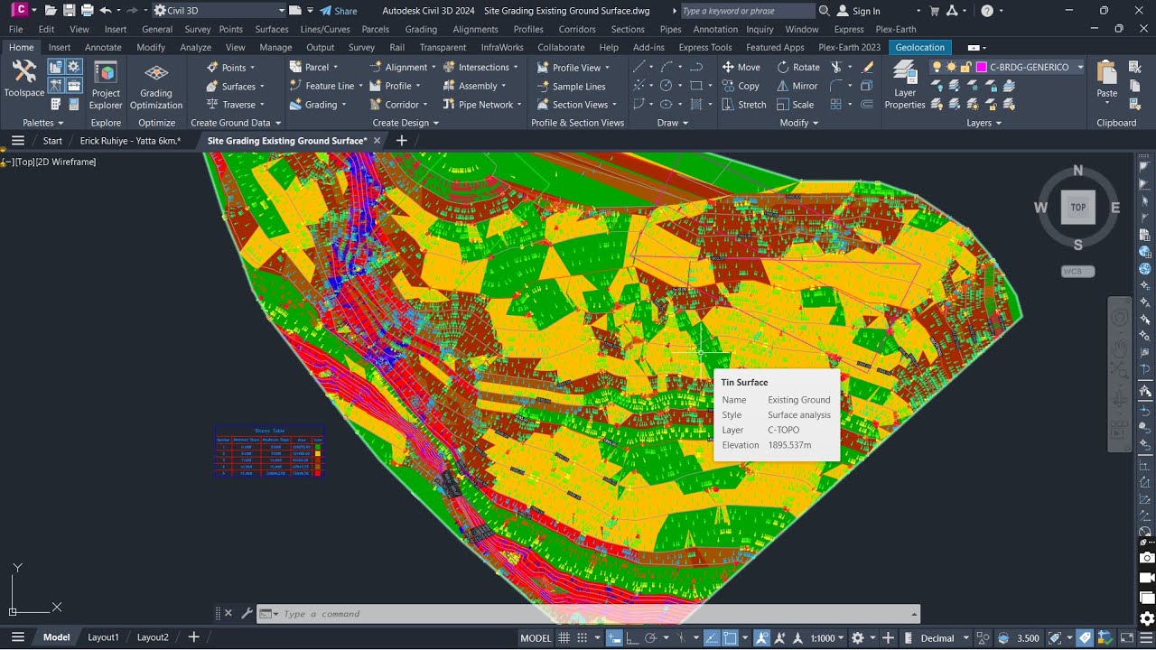 Performing Surface Slope Analysis - YouTube