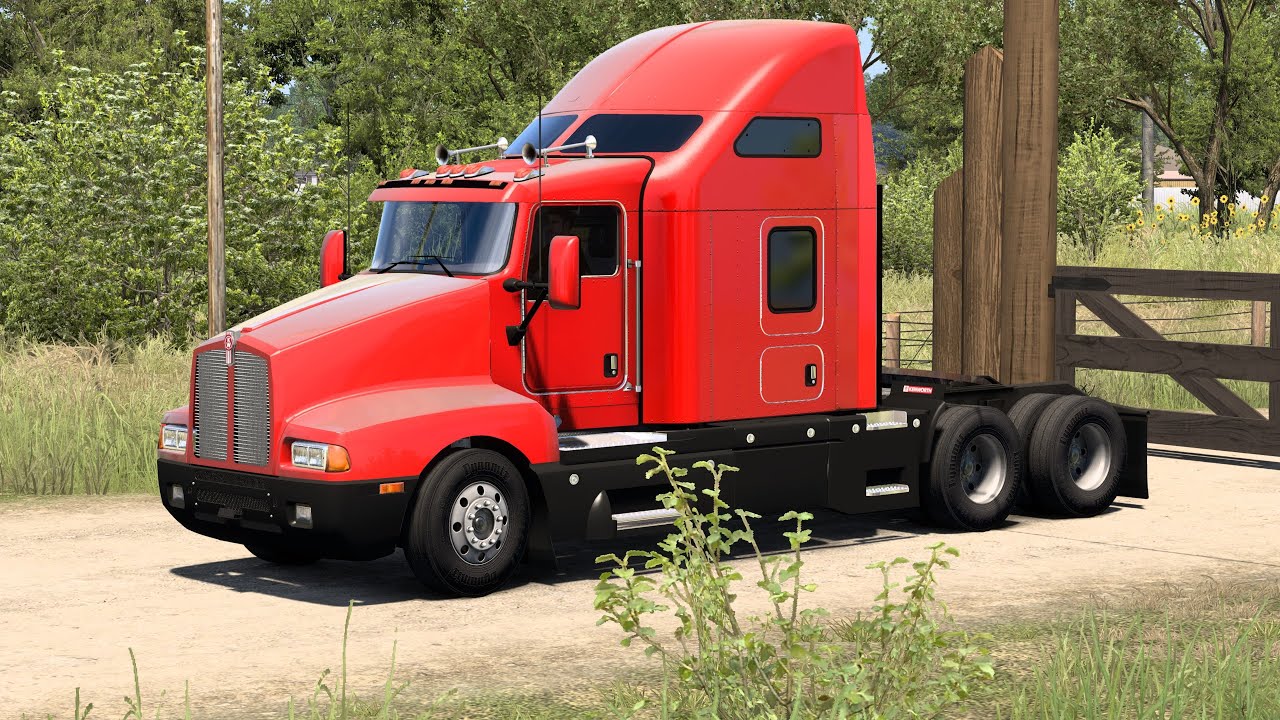 ATS - Kenworth T600 Transporting a Scraper from Marysville Part 1 - YouTube