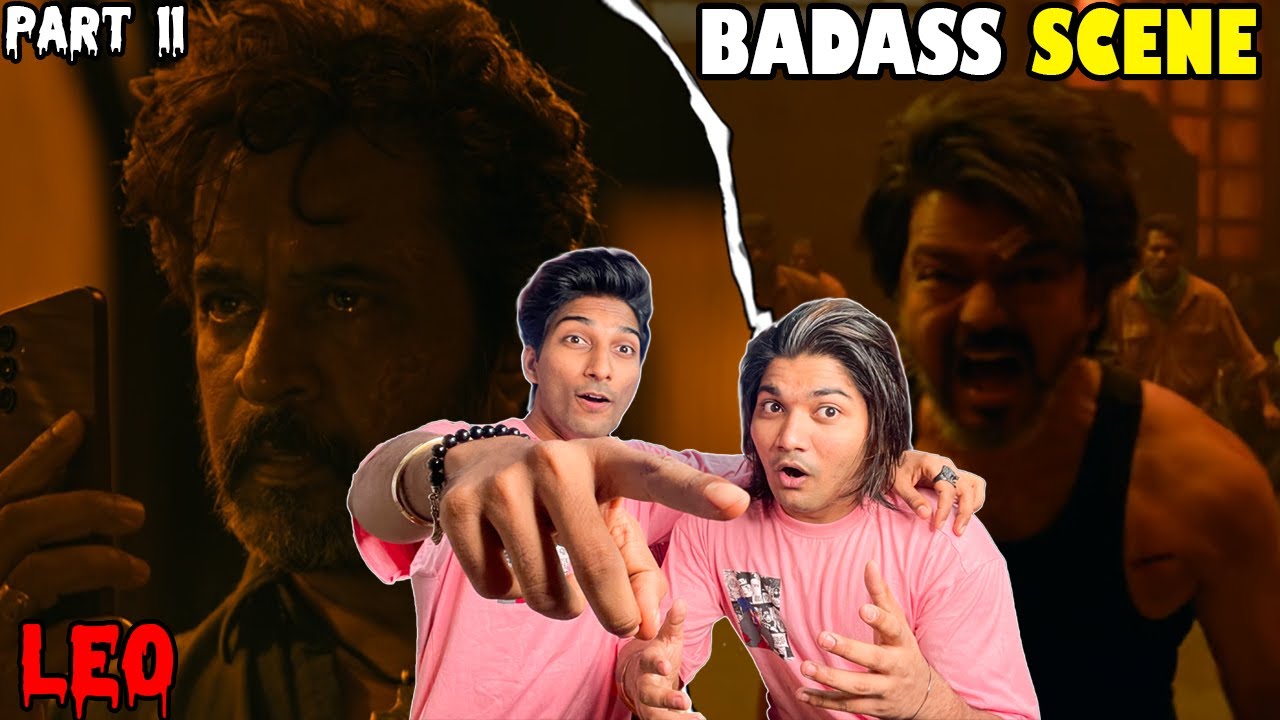 Leo Movie Scene Part 11 Reaction | Leo Vs Harold Das | Vijay | Arjun ...