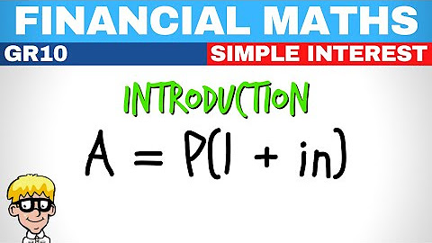 Financial Maths Grade 10 - YouTube