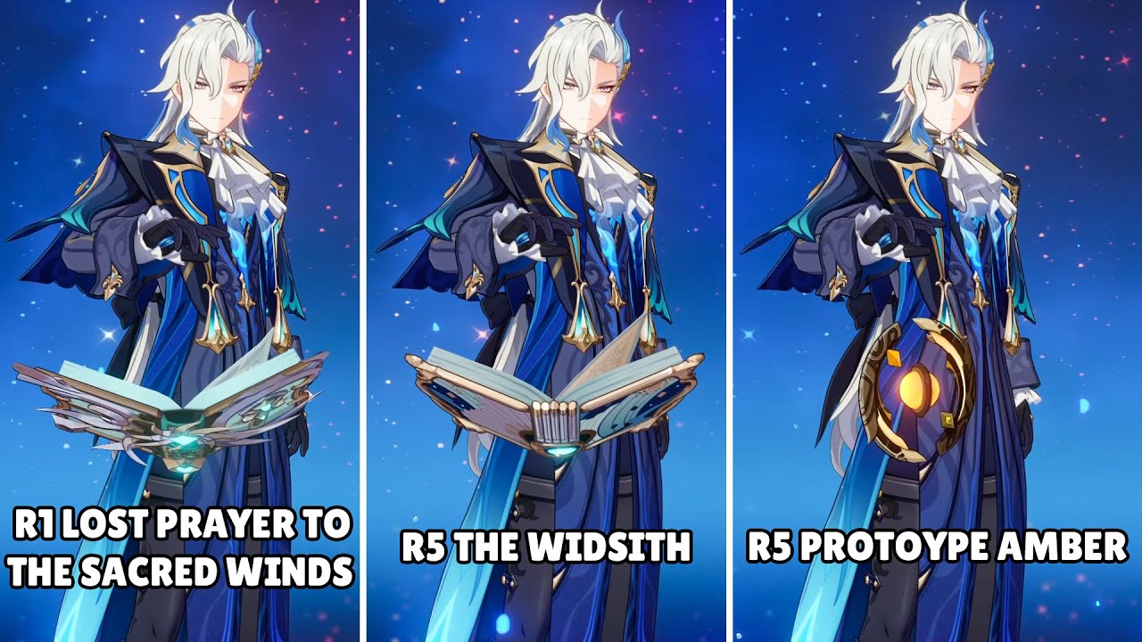 Is Prototype Amber The Best F2P Weapon? Neuvillette Weapon Comparision ...