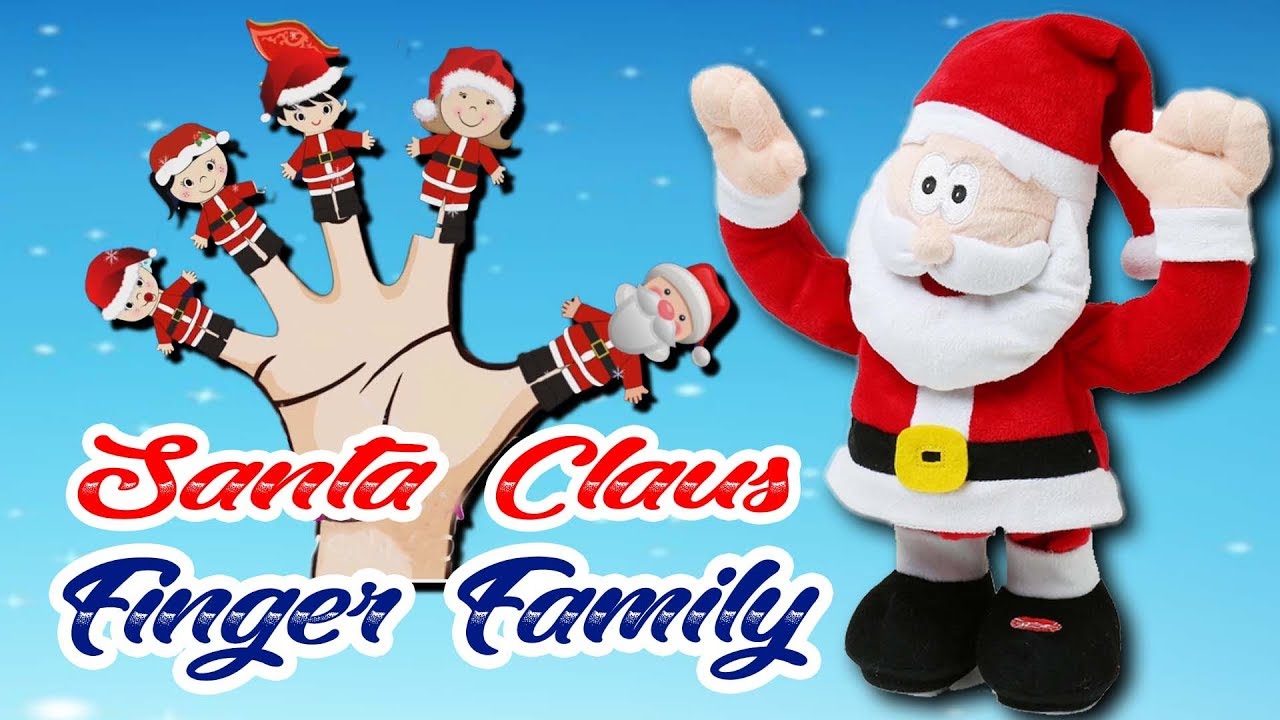 Santa Claus Finger Family | Christmas Rhyme | Kids Xmas Song | Santa ...