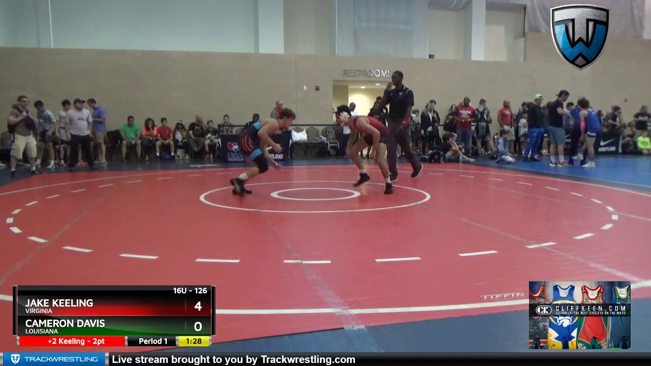 16U 126 Jake Keeling Virginia Vs Cameron Davis Louisiana - YouTube