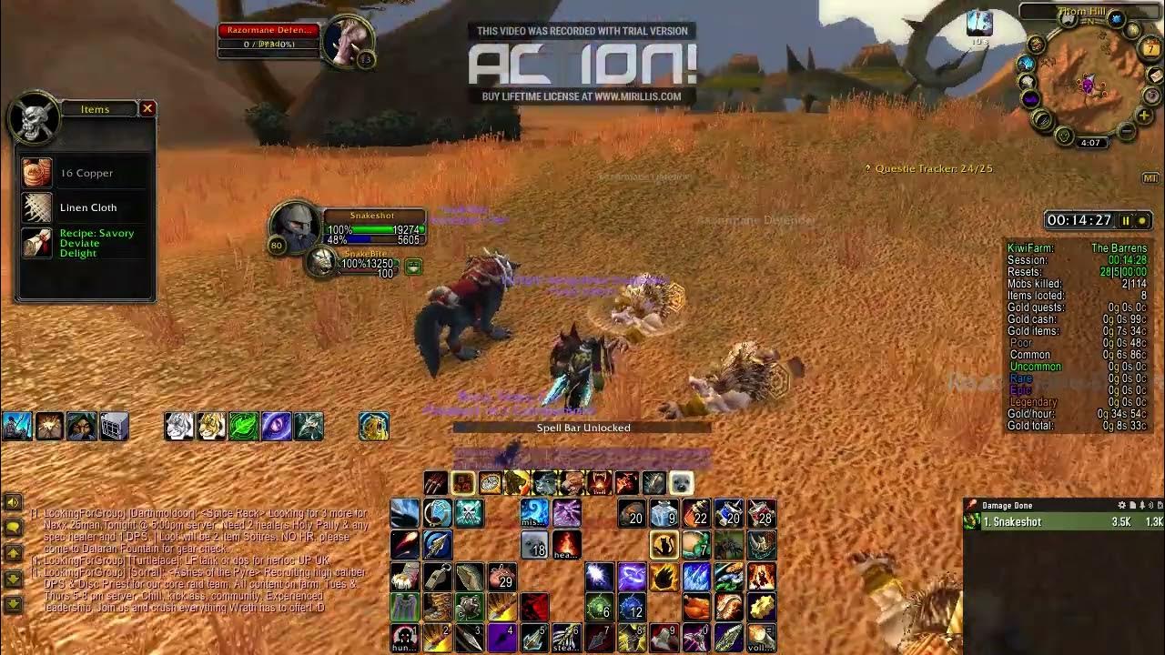 WotLK Classic - Savory Deviate Delight gold farm - YouTube