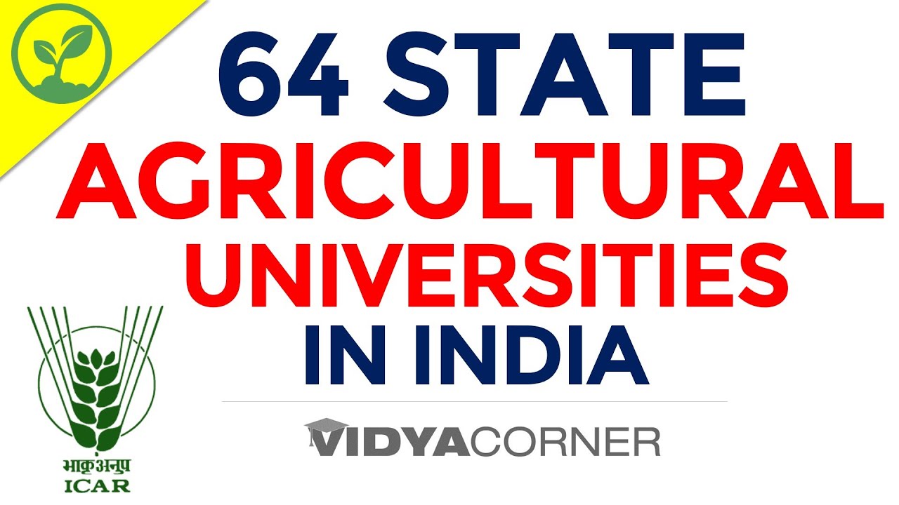 ICAR Universities in India | 71 Agricultural Universities | Top State ...