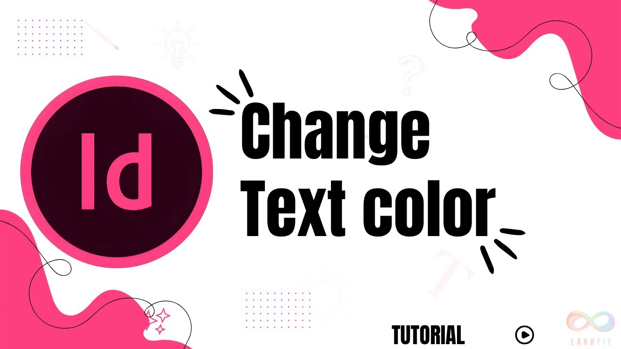 How to change text color in InDesign - YouTube
