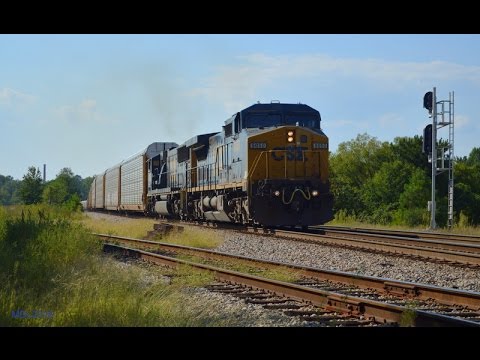 HD: CSX 9050 leads CSX Q235-07 in LaGrange, GA - YouTube