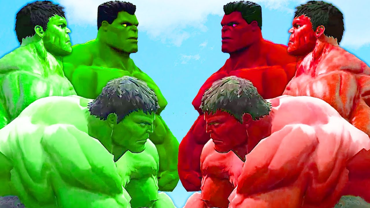 HULK vs HULK || Red Team & Green Team - YouTube