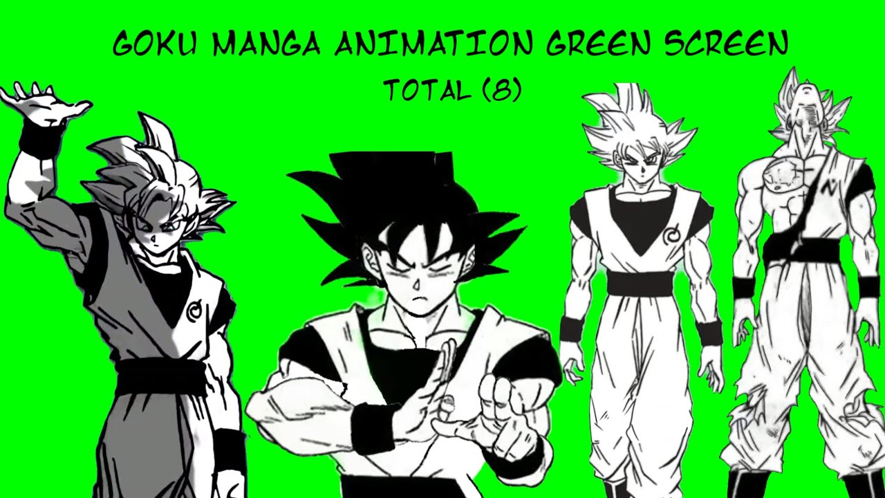 Goku Manga Animation Green Screen | total (8) - YouTube