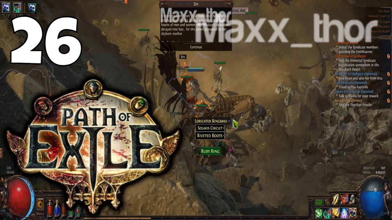 26 | Path of Exile | Minion Summoner Witch | Act 9: Shrine of the Winds ...