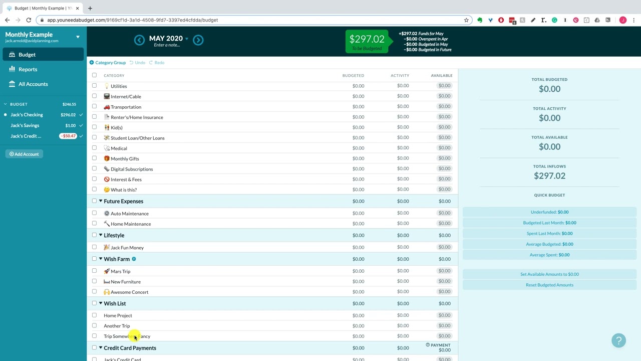 Categories Headers And Budget Set Up With YNAB YouTube Categories Headers And Budget Set Up With YNAB YouTube