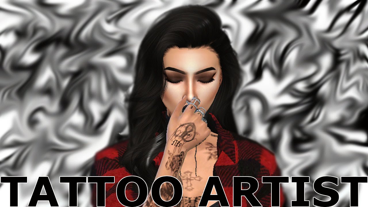 Sims 4: Create A Sim - Tattoo Artist - YouTube