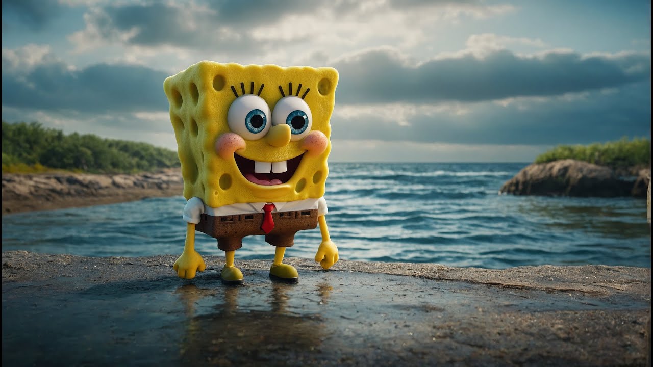 SpongeBob SquarePants Meets 3D - YouTube
