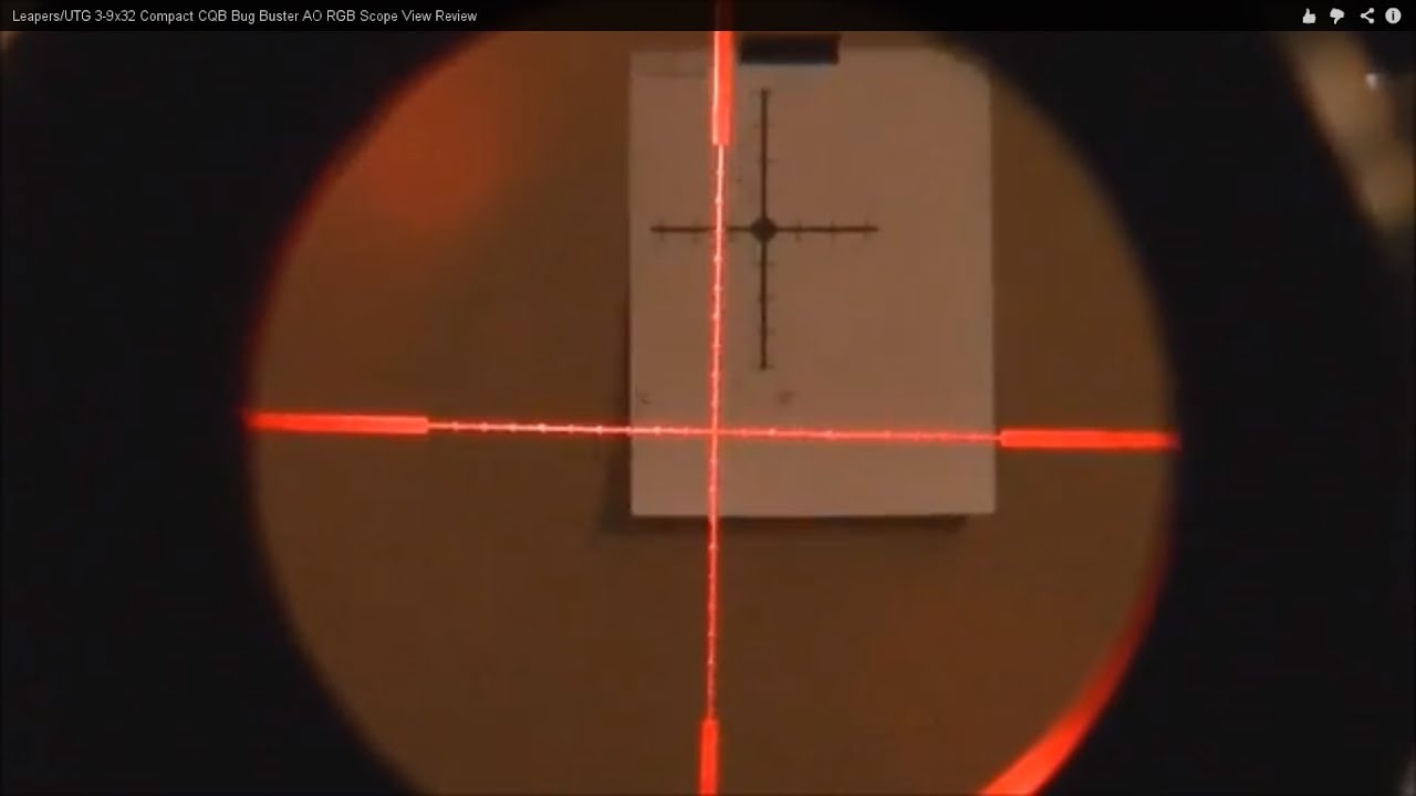 Leapers UTG 3 9x32 Compact CQB Bug Buster AO RGB Scope View Review