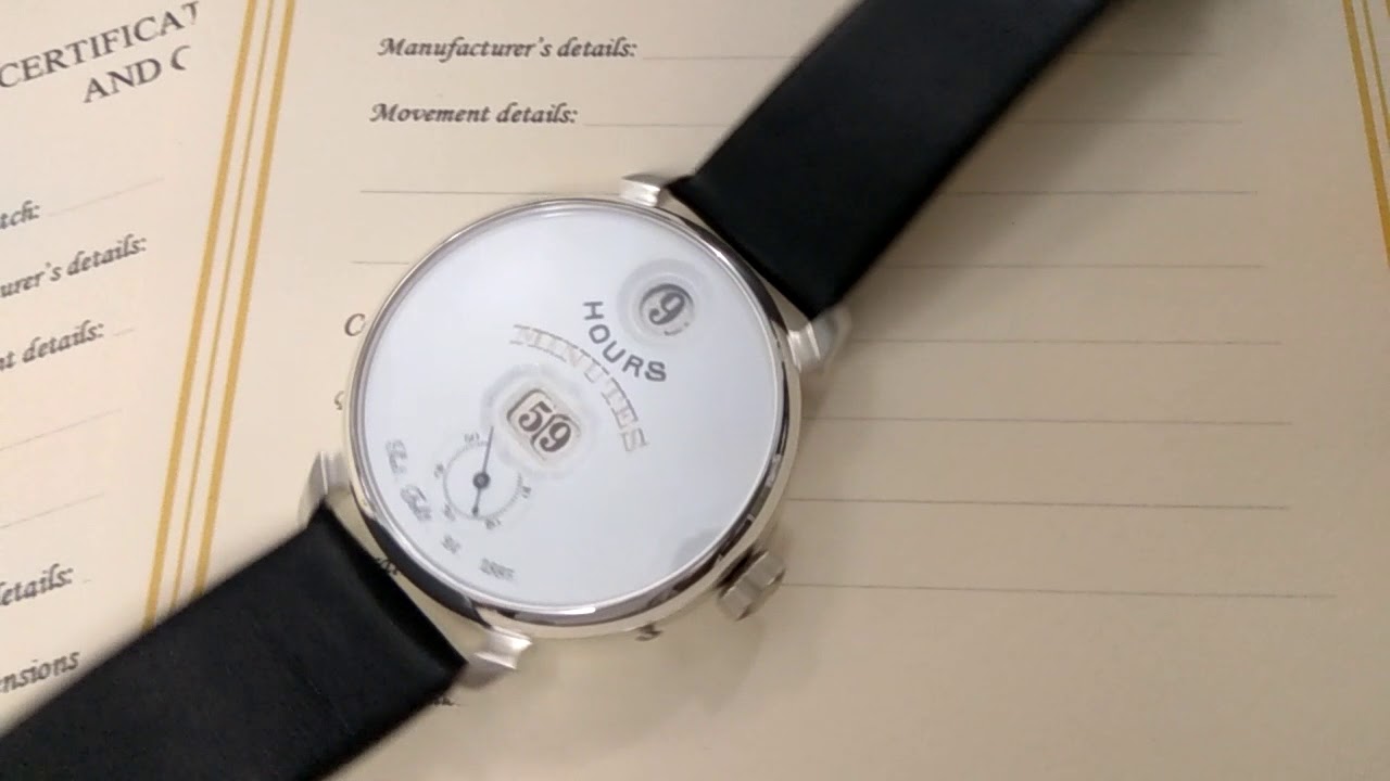 Antique IWC watch, Pallweber system 1885 year, new 925 solid silver ...