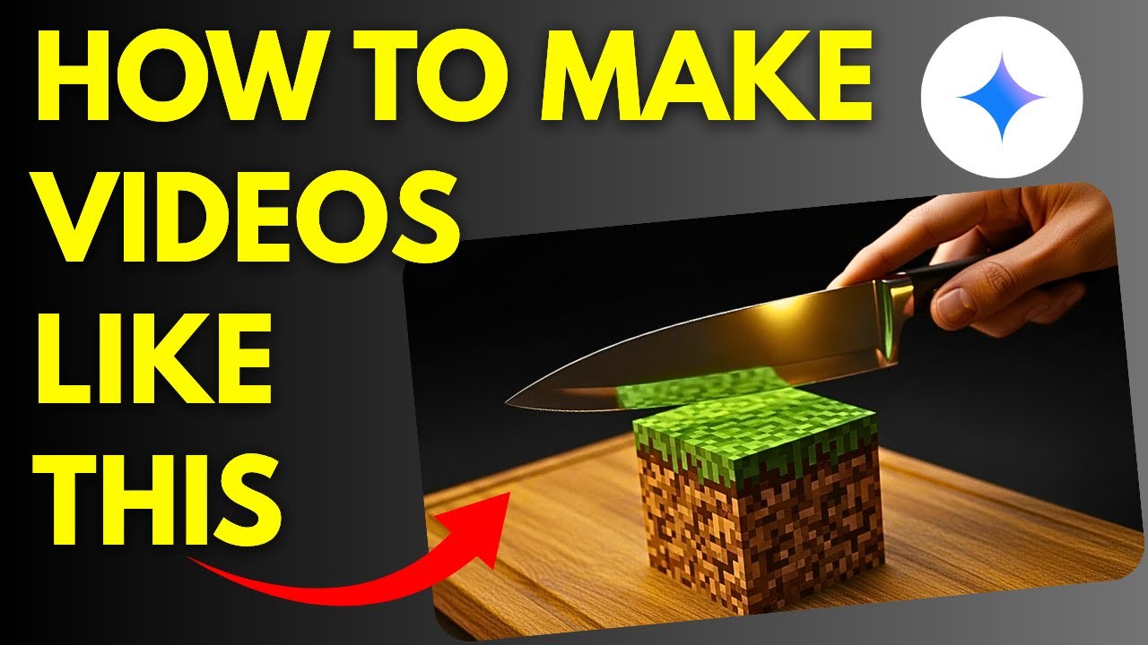 How To Make ASMR Slicing Minecraft Block Videos With Google Veo 3 in ...